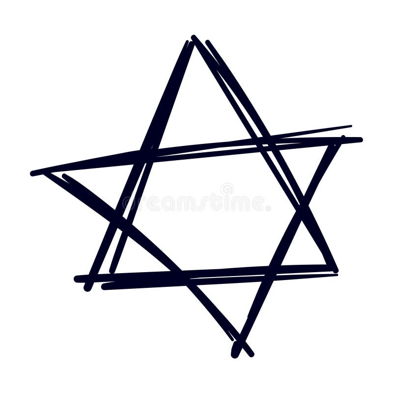 Star Scribble. Star Scribble Doodle Vector Hand Drawing Stock Vector ...