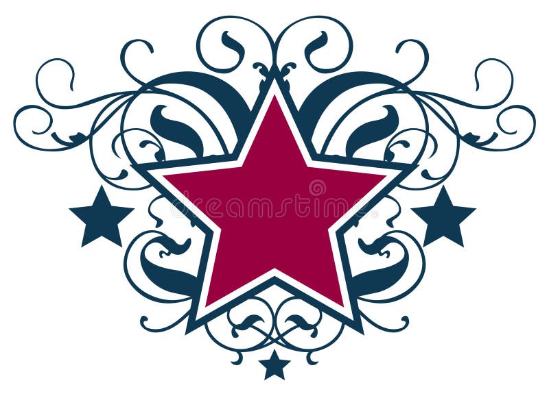 Western Star Scroll stock vector. Illustration of pattern - 18066847
