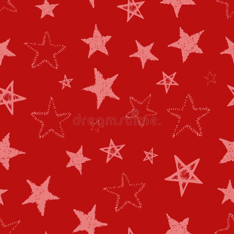 Seamless Doodle Hand Drawn Stars Stock Vector - Illustration of ...