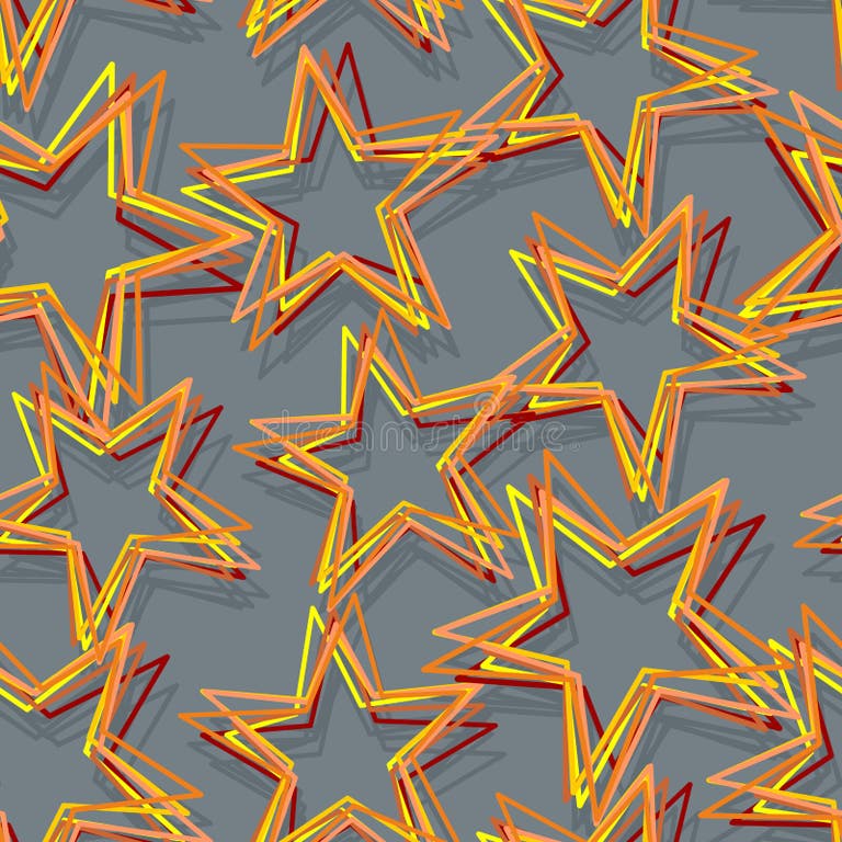 Star Seamless Pattern. Abstract 3d Star Texture Stock Vector ...