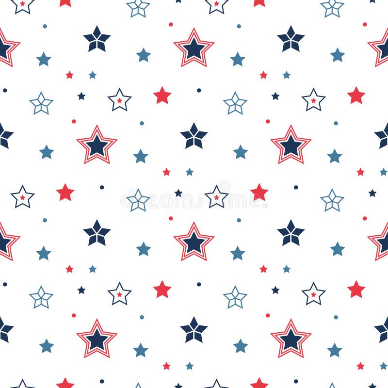 Star Seamless Pattern. Geometric Pattern. Abstract Background with ...