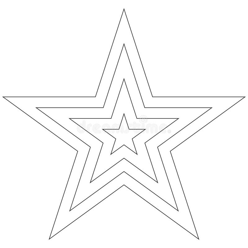 Star Icon, Star Shape for Mathematics Studying for Kids Stock Vector ...