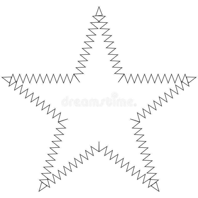 Star Icon, Star Shape for Mathematics Studying for Kids Stock Vector ...