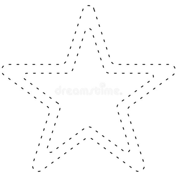 Star Icon, Star Shape for Mathematics Studying for Kids Stock Vector ...