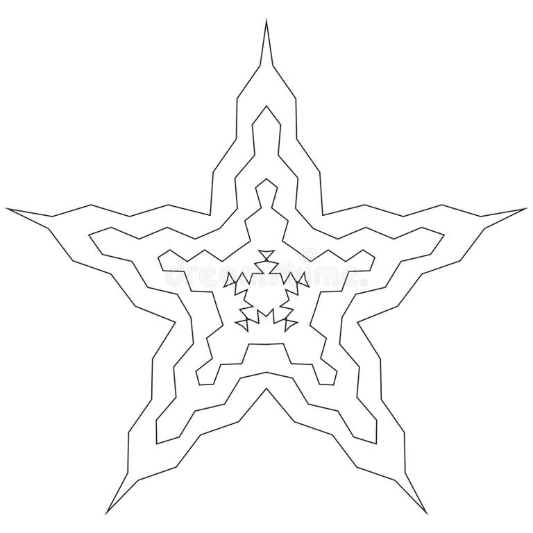 Star Icon, Star Shape for Mathematics Studying for Kids Stock Vector ...