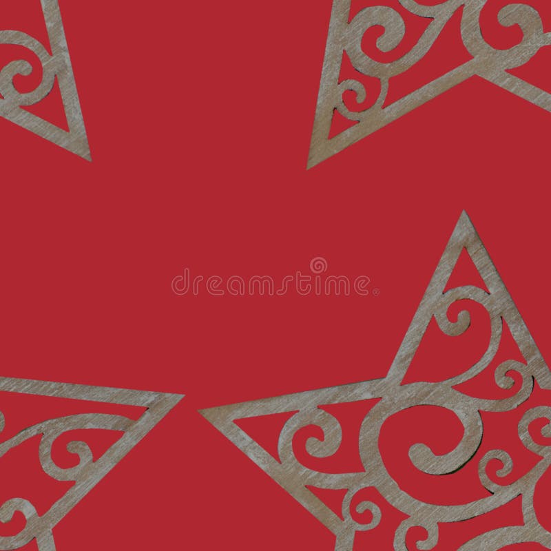 Star Shape Christmas Seamless Pattern, Gift Wrapping Paper Stock ...