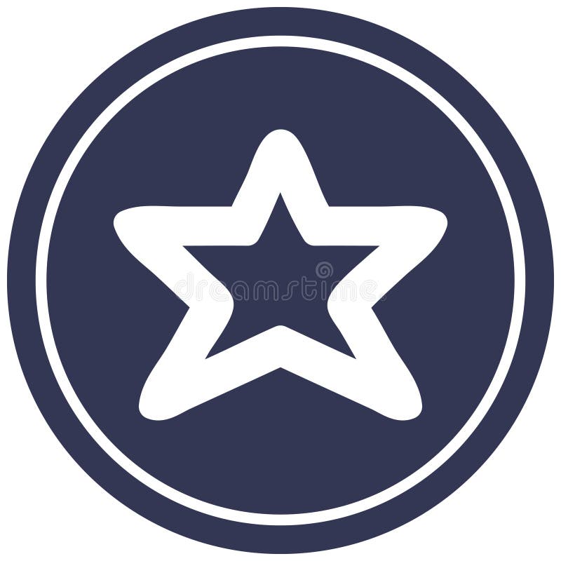 Star shape circular icon stock vector. Illustration of sign - 147652729