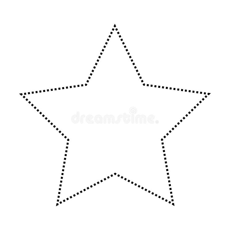 Star Shape Dotted Icon Vector Symbol for Creative Graphic Design Ui ...