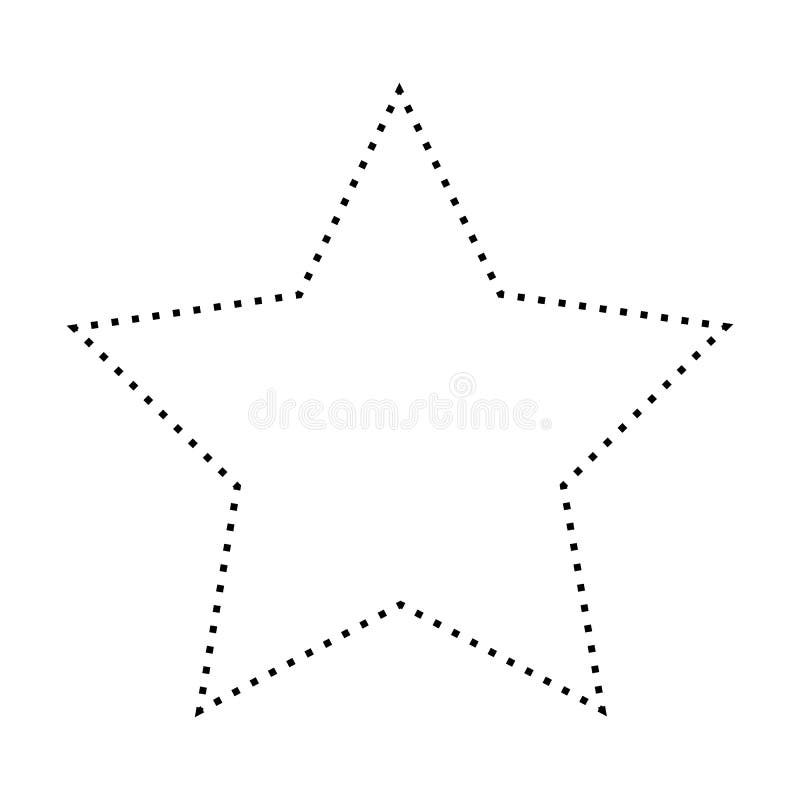 Star Shape Dotted Icon Vector Symbol for Creative Graphic Design Ui ...