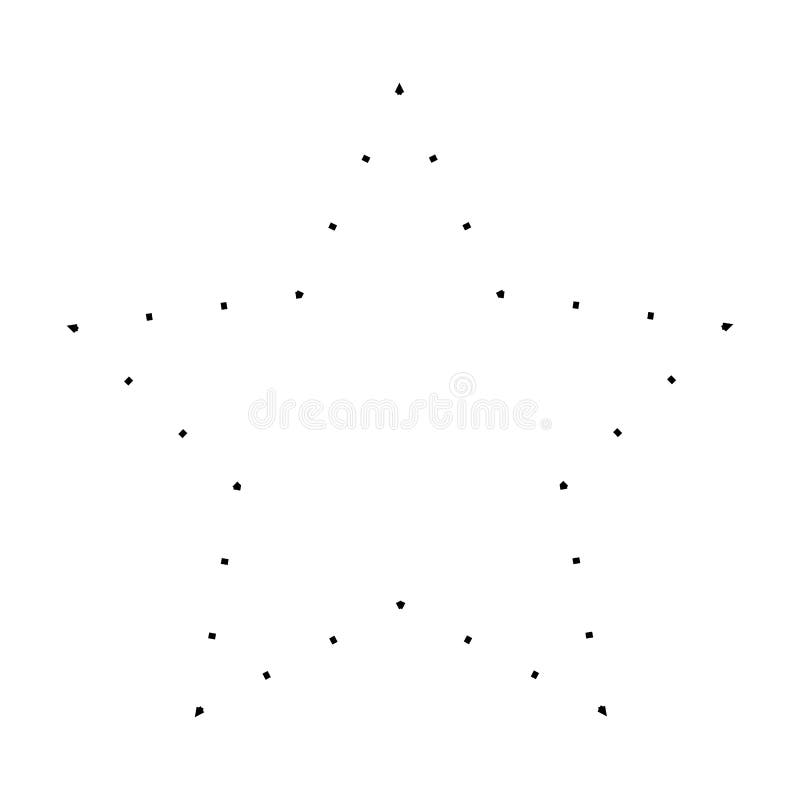 Star Shape Dotted Icon Vector Symbol for Creative Graphic Design Ui ...
