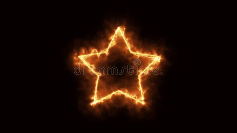 Star Shape Fire Effect Green Screen Background Stock Footage - Video of ...
