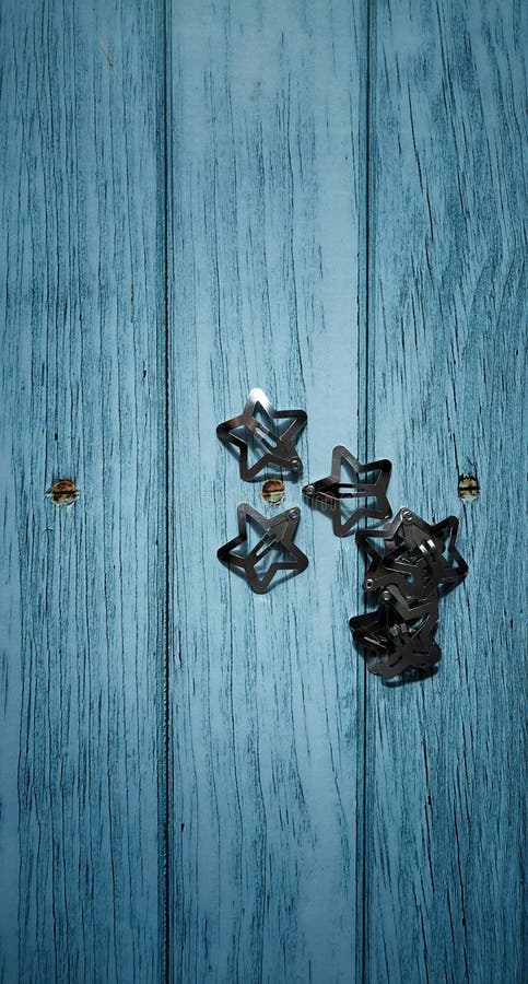 Star shape metal hair pins stock image. Image of minimal - 375745933
