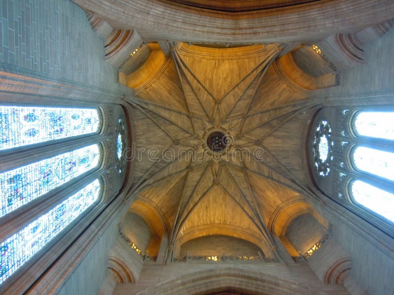 Star Shape Pattern on Cathedral Ceiling Stock Image - Image of england ...