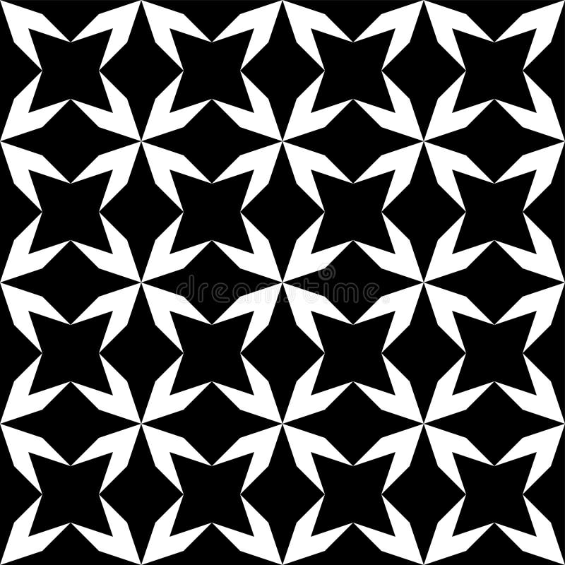 Star Shape Pattern, a Seamless Tile To Assemble in All Directions Stock ...