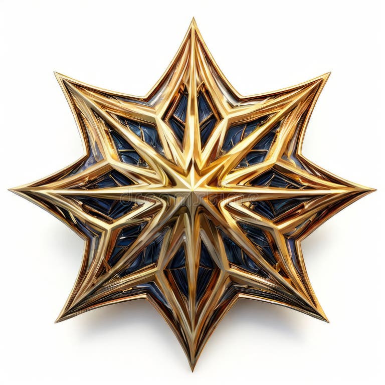 Star a Shape with Pointed Ends and Five or More Intersecting L Stock ...