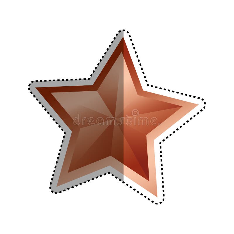 Star shape symbol stock illustration. Illustration of colorful - 88313874