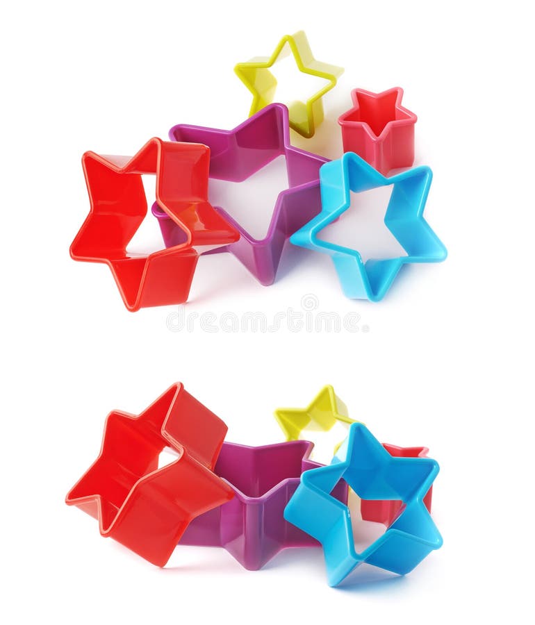 Star Shaped Baking Molds Isolated Stock Photo - Image of isolated ...