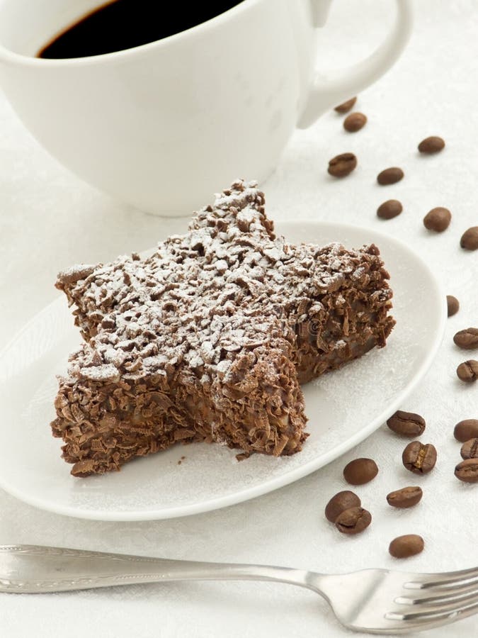 Star-shaped cake stock photo. Image of cocoa, elegant - 12631960