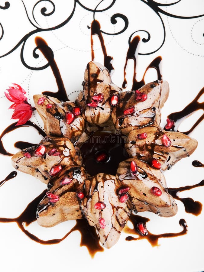 Star-shaped chocolate cake stock photo. Image of cake - 58482266