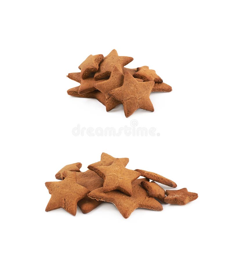 Star Shaped Cookie Isolated Stock Photo - Image of bake, delicious ...