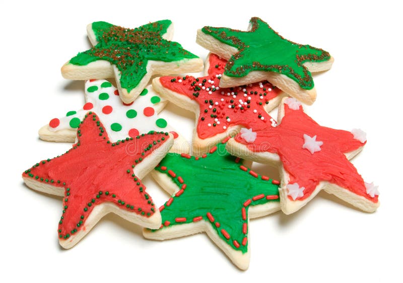 Star Shaped Cookies stock image. Image of xmas, christmas - 7330495
