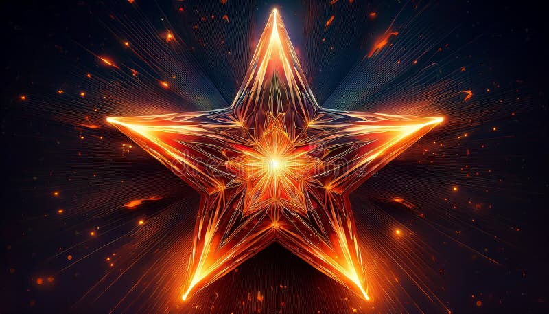 Orange star stock illustration. Illustration of layers - 370272511