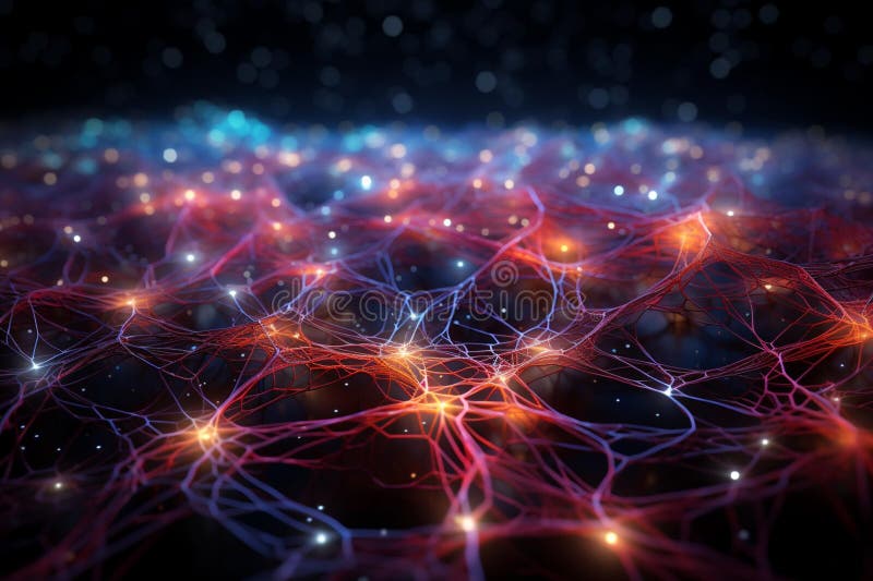 Star-shaped Diagram Depicting a Network of Neurons and Pathways, AI ...