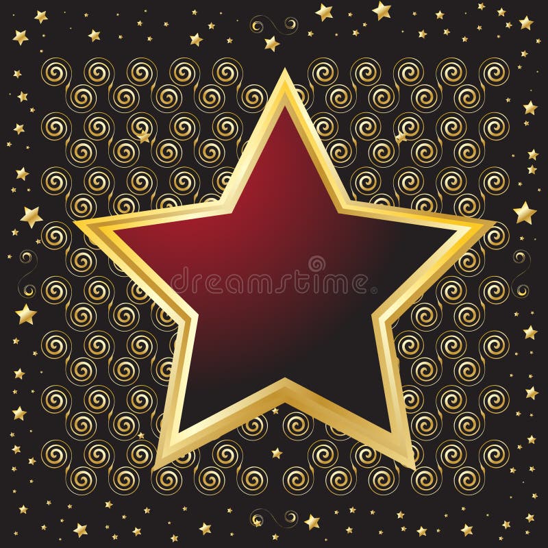 Star shaped emblem shield stock vector. Illustration of mark - 13351180
