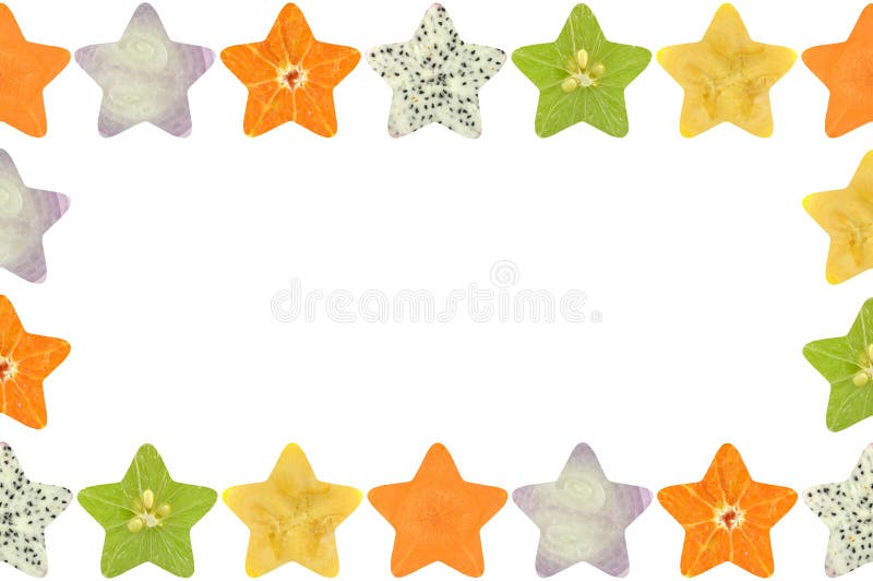 Star Shaped Fruit and Vegetable Stock Photo - Image of vegetable ...