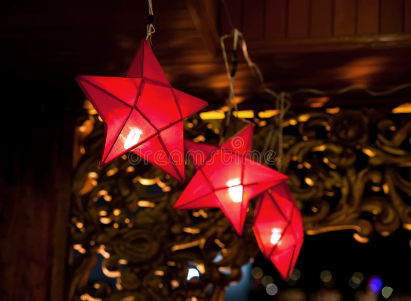 Star shaped lanterns stock photo. Image of lantern, celebration - 36912886