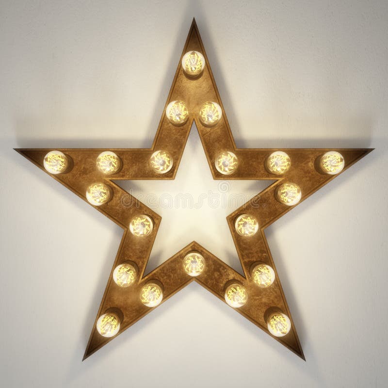 Star shaped light decor stock illustration. Illustration of decor ...