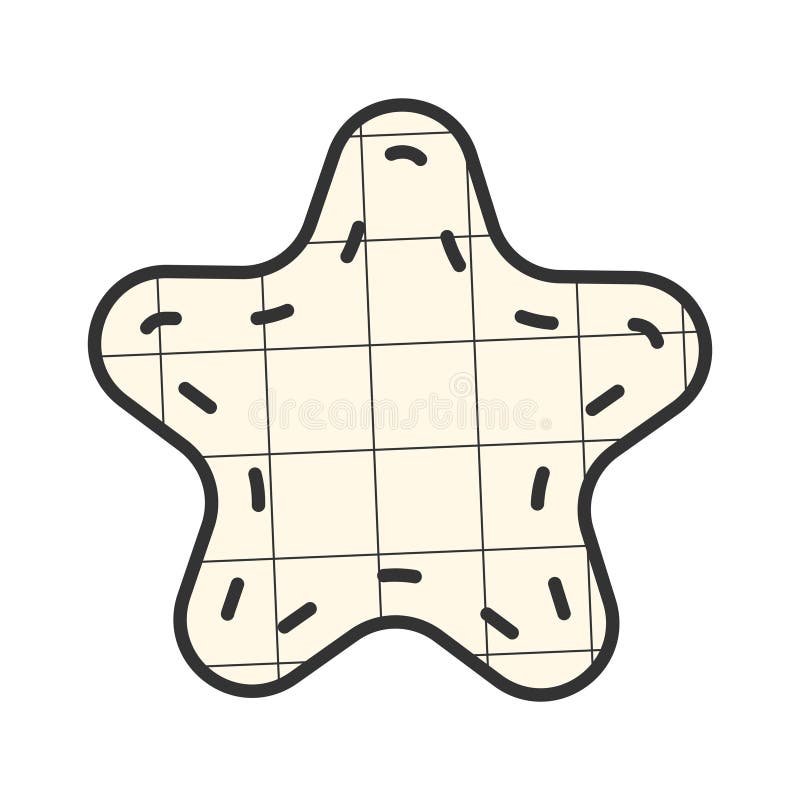 Star-shaped Notepad with Grid Paper in Cartoon Vector Stock ...