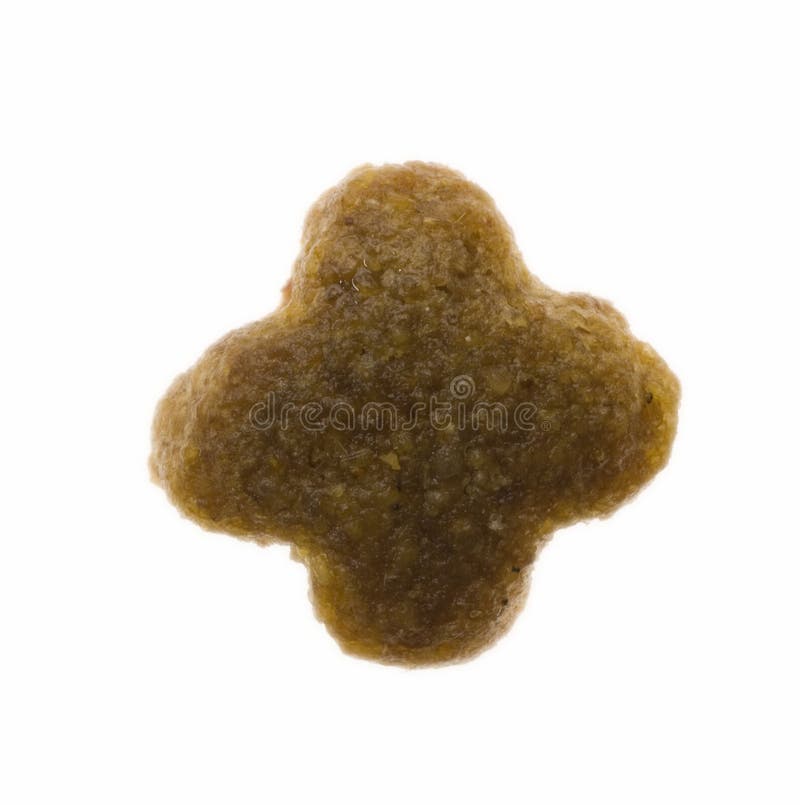 Star Shaped Single Pet Food Stock Image - Image of background, crusty ...