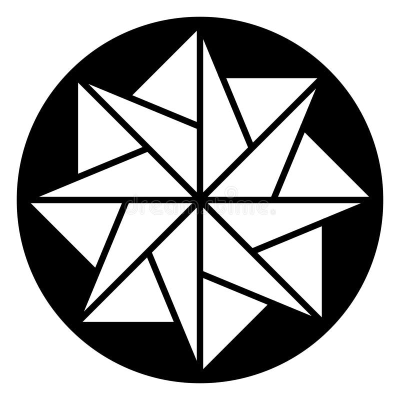 Eight pointed star stock illustration. Illustration of star - 12053112