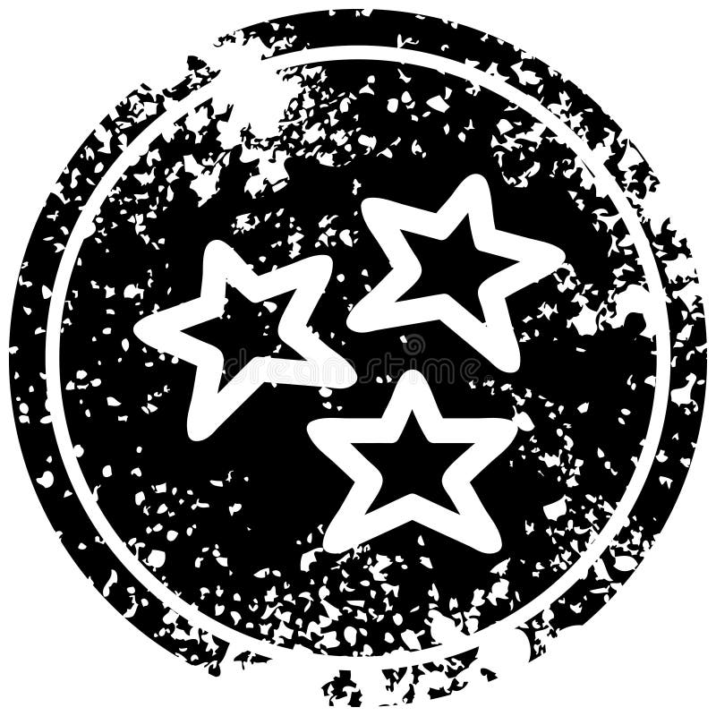 Star Shapes Distressed Icon Stock Vector - Illustration of clip ...