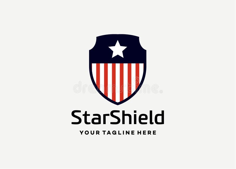Star Shield Logo Design Template Stock Vector - Illustration of defense ...