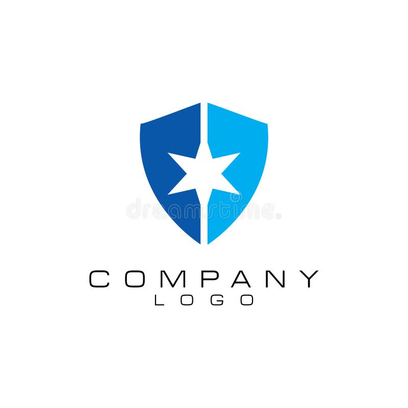 Star Shield Security Logo Vector Stock Vector - Illustration of vector ...