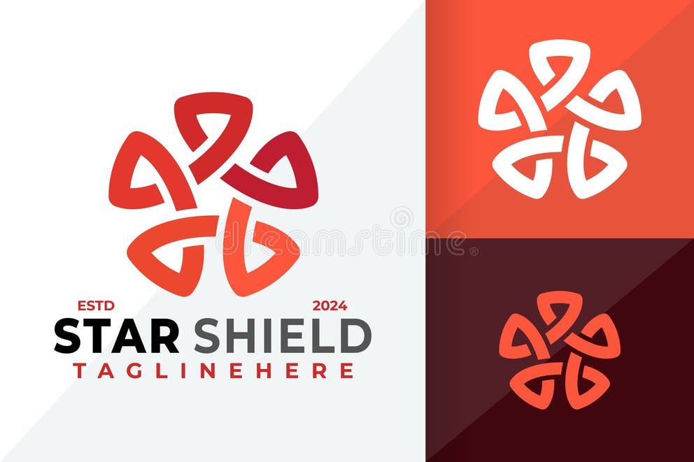 Star Shield Symbol Logo Icon Vector Design Illustration Stock ...