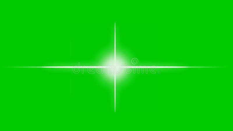 Star Shine Effect on Green Screen Background, Star Animation. Stock ...