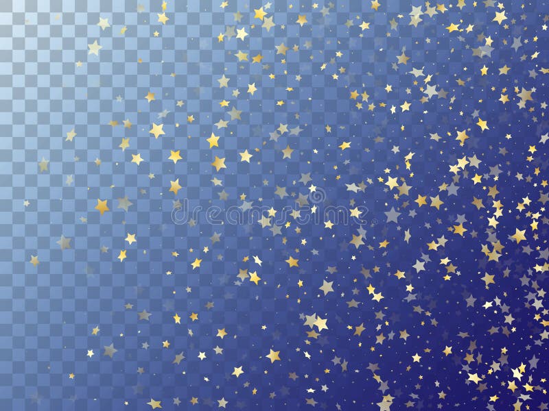 Star Shining Gold Gradient Sparkles on Transparent Background. Stock ...