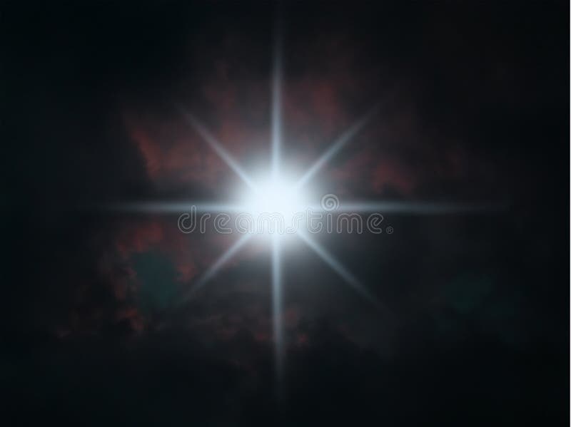 Star shining in night sky stock photo. Image of single - 8070356