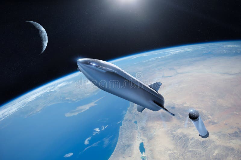 Star Ship Take Off in Low-Earth Orbit with Sun Light . Elements of this ... Star Ship Take Off in Low-Earth Orbit with Sun Light . Elements of this ...