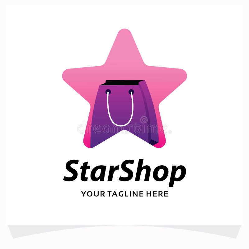 Star Shop Logo Template Design Template Stock Vector - Illustration of ...