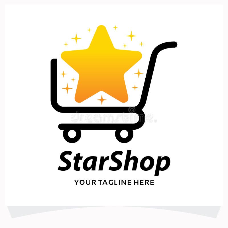 Star Shop Logo Template Design Template Stock Vector - Illustration of ...