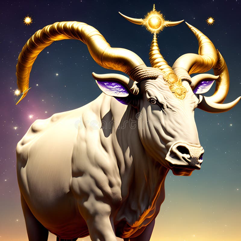 Star Sign of Taurus, Generative AI Illustration Stock Illustration ...