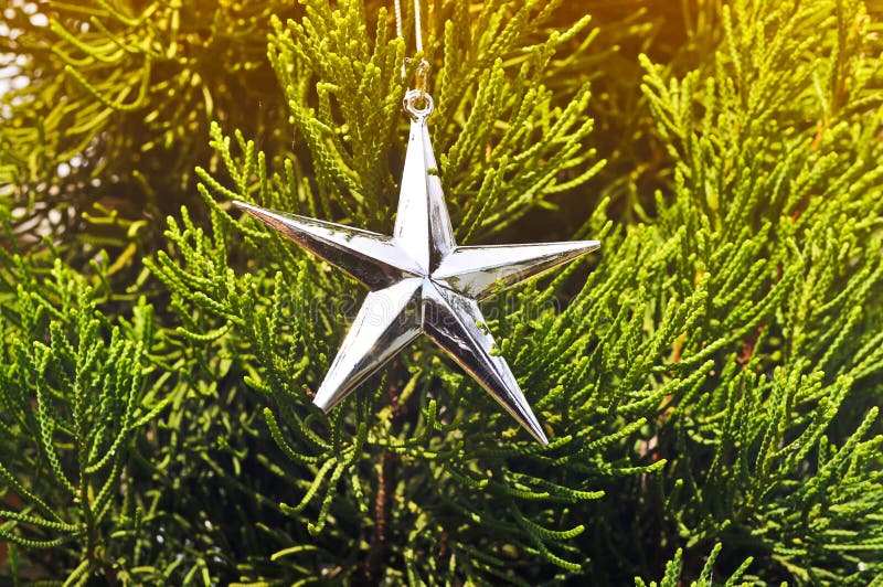 Star silver. stock photo. Image of celebration, season - 71839532