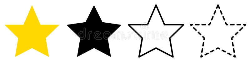 Star Simple Icon. Rating Star. Review Star Stock Illustration ...