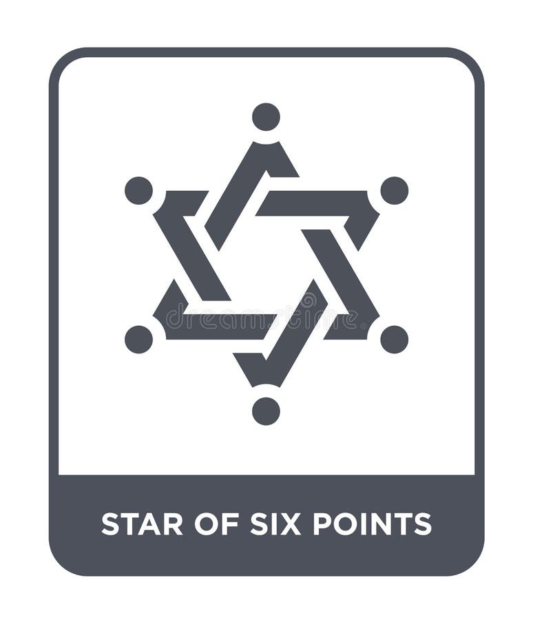 Star of Six Points Icon in Trendy Design Style. Star of Six Points Icon ...