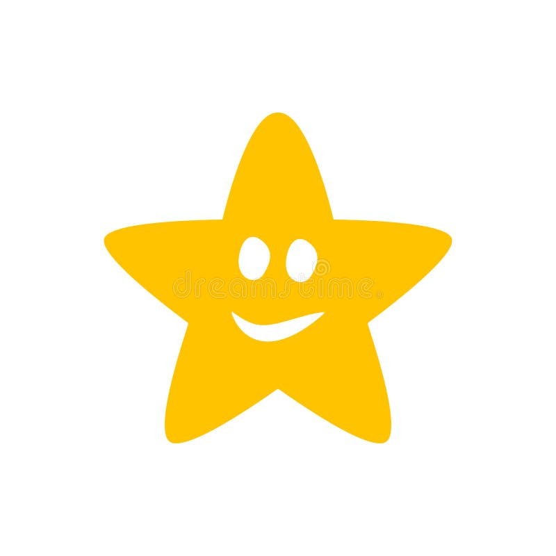 Star smile icon vector stock vector. Illustration of smile - 254241406