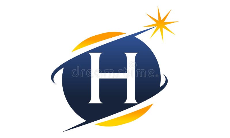 Star Solutions Initial H stock vector. Illustration of industrial ...
